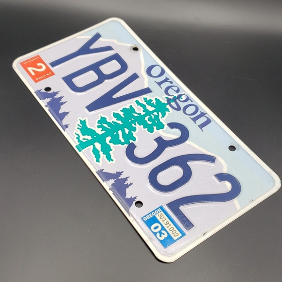 Unbranded | Accents | 203 Oregon License Plate Ybv 362 Mountain Tree ...